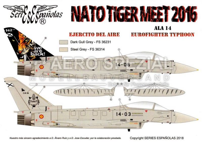 Eurofighter Typhoon NATO Tiger Meet 2016